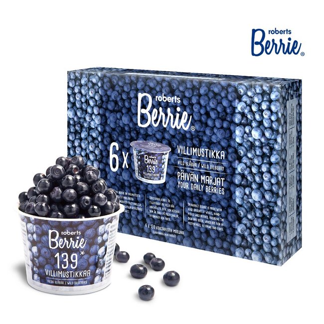 로버츠베리에 과채주스 야생 빌베리 1박스(100ml x 6팩)