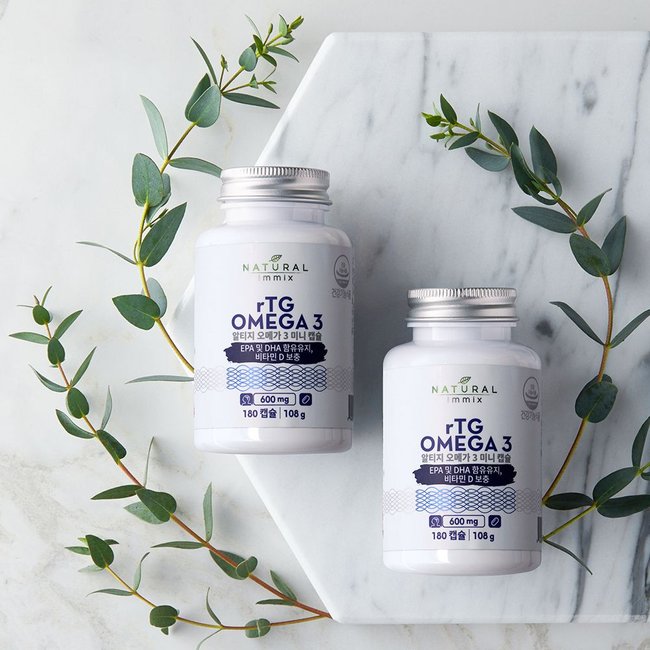 rTG오메가3 미니캡슐 600mg (180캡슐x2) 6개월분
