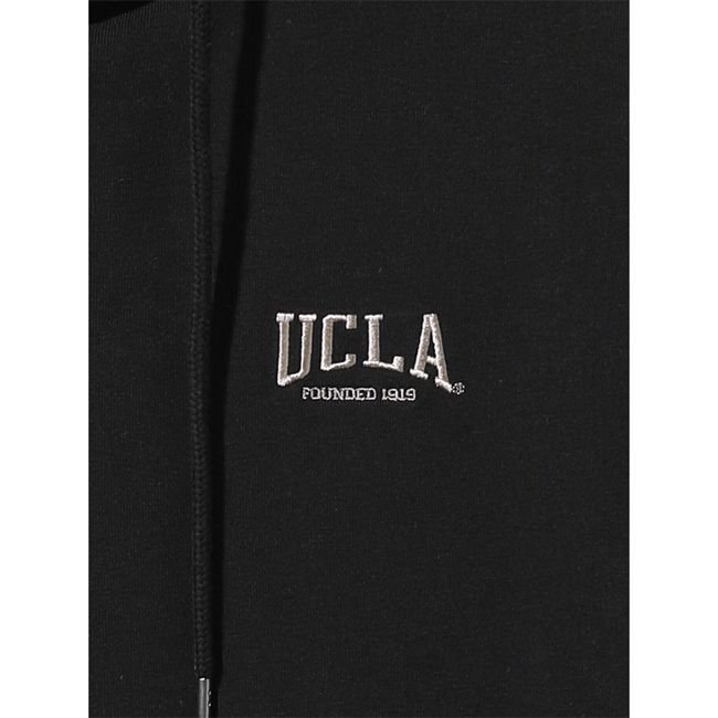 [UCLA] 블랙 UCLA 로고플레이 오버핏 후드 집업 UA9GD89_39