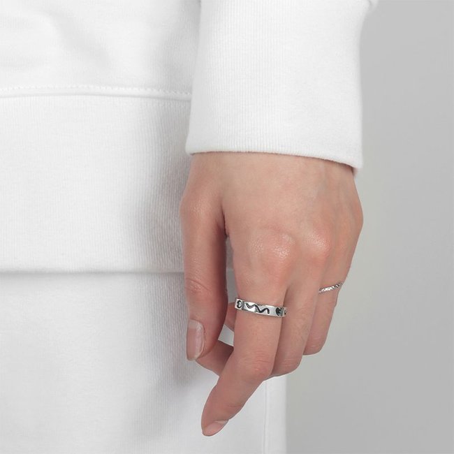 논논 | DOODLE RNG(4mm) SILVER925 | 갤러리아몰