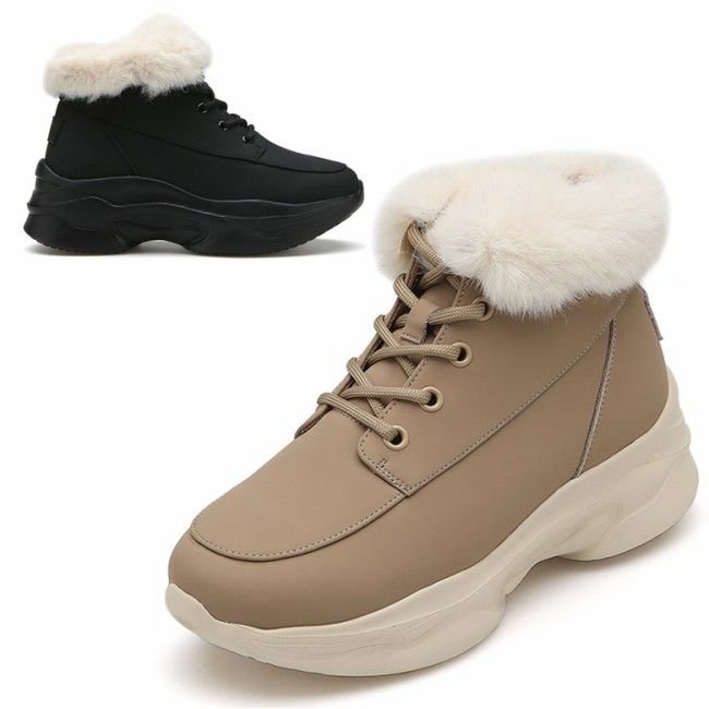 [미소페] 여성 퍼 앵클부츠 (5.5CM) 012346720 C-2B