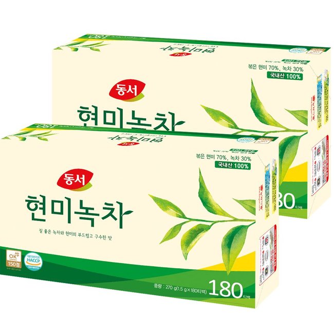 동서식품 | 동서 현미녹차 180T x 2개 | 갤러리아몰
