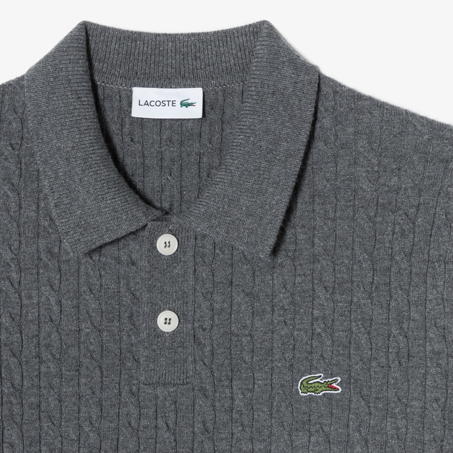 라코스테 남성 케이블 스웨터 폴로 티셔츠 AH480E-54N UWC