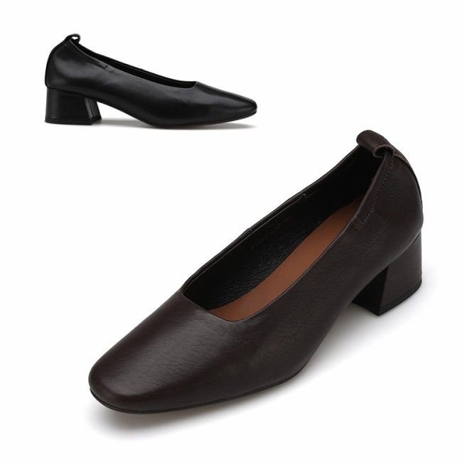 [미소페] 여성 가죽밴딩 펌프스 (4CM) 012431010 C-2B