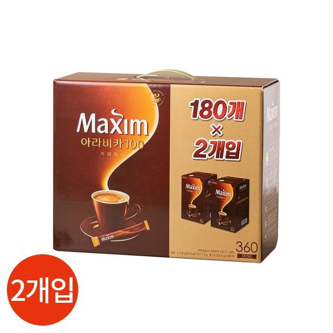 클릭몰 | 맥심 아라비카 100 180t x 2입 | 갤러리아몰
