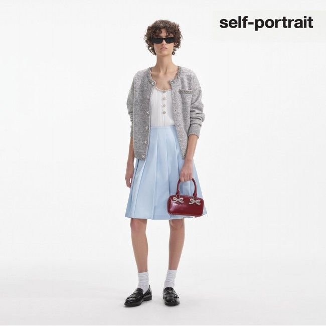 [self-portrait] 그레이 멜란지 카디건 (AW24-064C-GR)