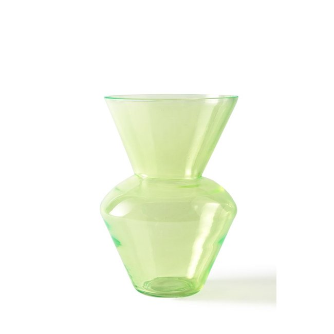 FAT NECK VASE_NEON GREEN