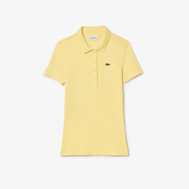 라코스테 우먼 | [여성] 라코스테 립조직 슬림핏 폴로 셔츠 DF5377-55G 107 | 갤러리아몰