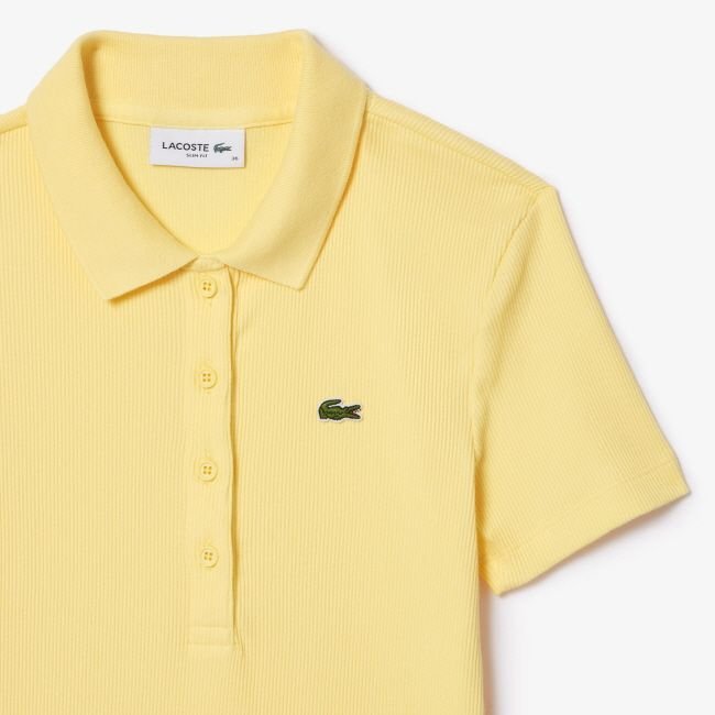 [여성] 라코스테 립조직 슬림핏 폴로 셔츠 DF5377-55G 107