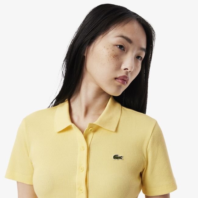 라코스테 우먼 | [여성] 라코스테 립조직 슬림핏 폴로 셔츠 DF5377-55G 107 | 갤러리아몰