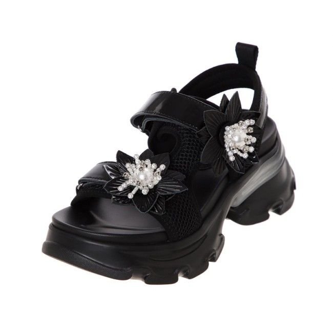 [미소페] 여성 벨크로 스트랩 샌들 (6CM) 012424024 C-2B