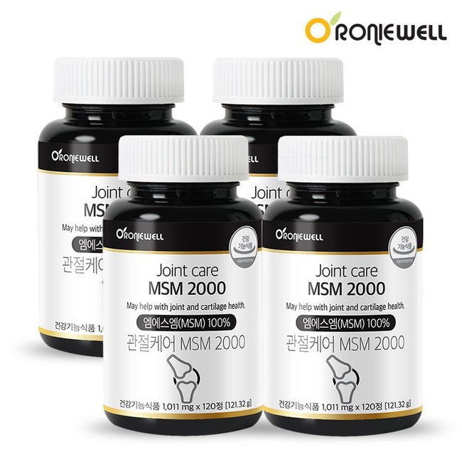 로니웰 관절케어 MSM 2000 120정 x 4개 (총 8개월분)