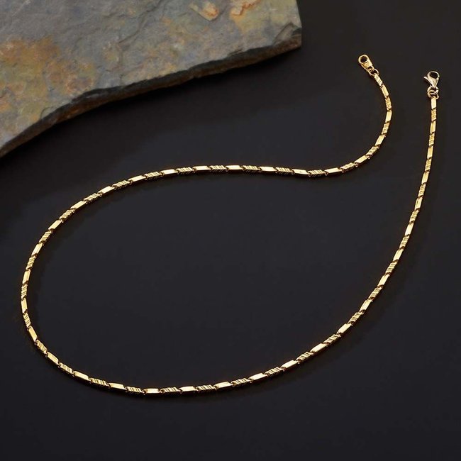 남자 순금 목걸이 각 대나무 체인 24K 18.75g 18K장식