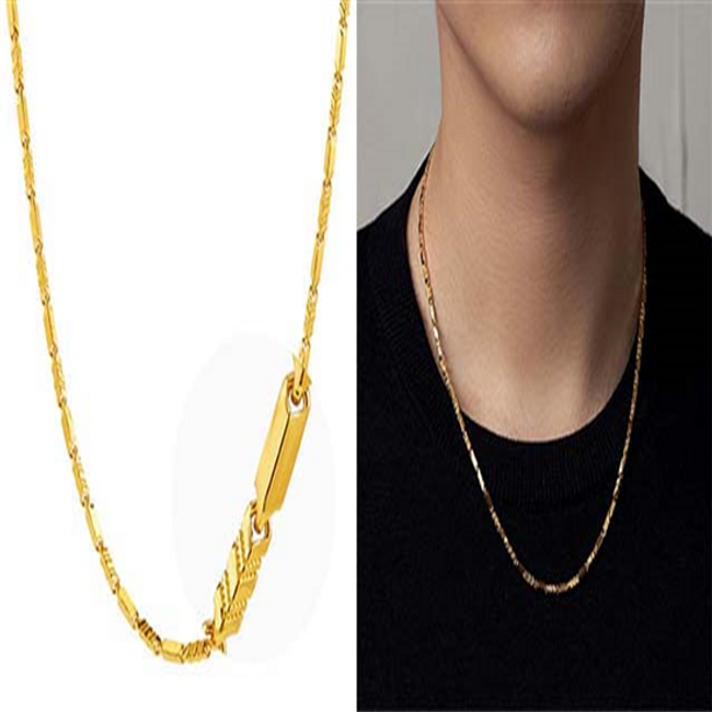 남자 순금 목걸이 각 대나무 체인 24K 18.75g 18K장식