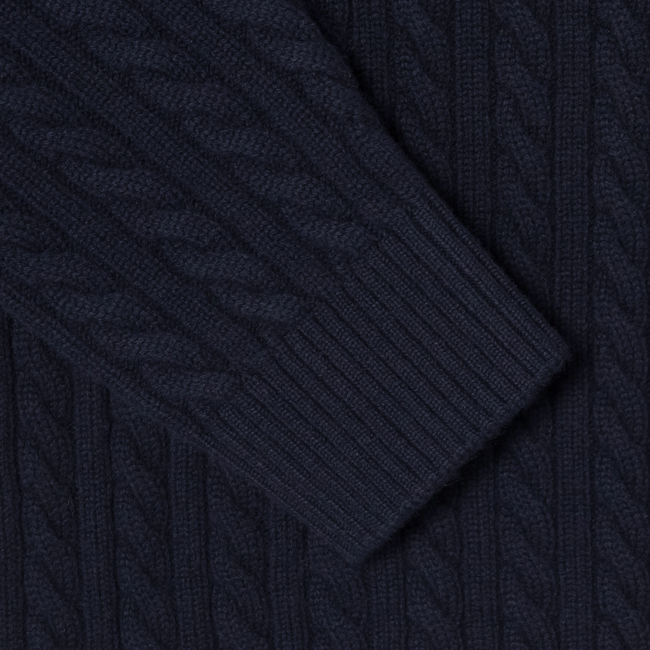 라코스테 남성 케이블 반집업 와이드 카라 풀오버 AH301E-54N HDE