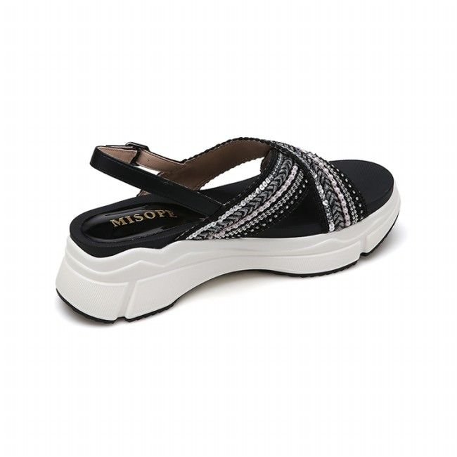 [미소페] 여성 발등장식 샌들 (5CM) 012424709 C-2B