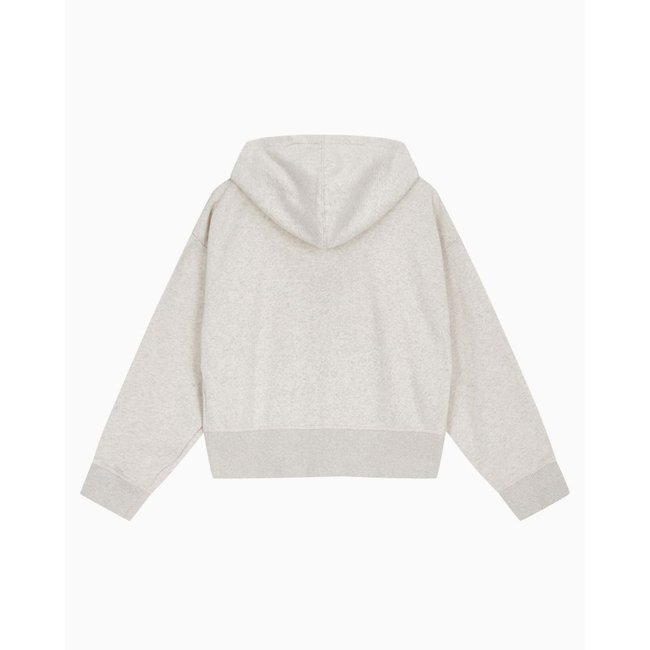 [캘빈클라인진] 여성 아카이브 릴렉스핏 CK 크롭 기모 후드집업 (40WH104-P4P)