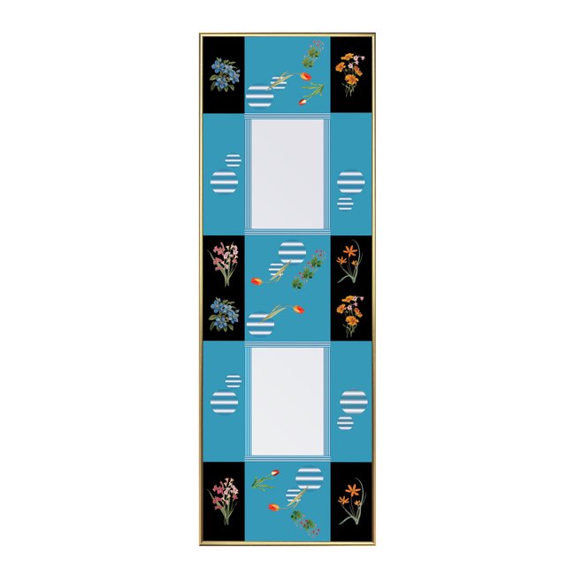 [주문제작] 분더바 아트가든컬렉션 Floral_Field_Pattern_Skyblue1