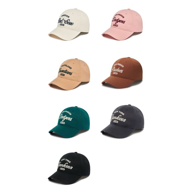 [MLB 남녀공용] 바시티 레터링 언스트럭쳐 볼캡 3ACPL033N