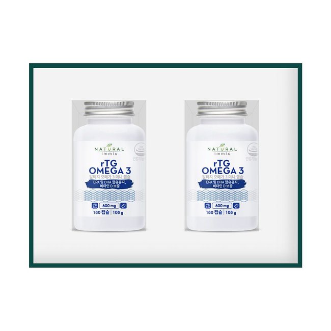 [선물세트] rTG오메가3 미니캡슐 600mg (6개월분)