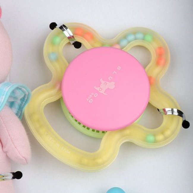 *(출산,백일선물)PK)딸랑이SET+블루독여아손수건10장SET(40W70-BHD-05)