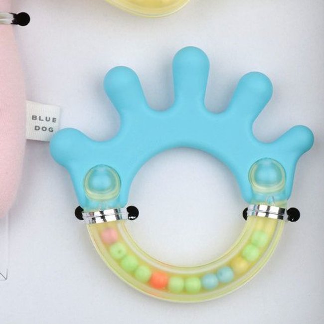 *(출산,백일선물)PK)딸랑이SET+블루독여아손수건10장SET(40W70-BHD-05)